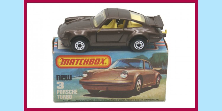 MATCHBOX SUPERFAST: 03C - PORSCHE TURBO - BROWN - MINT - BOX K