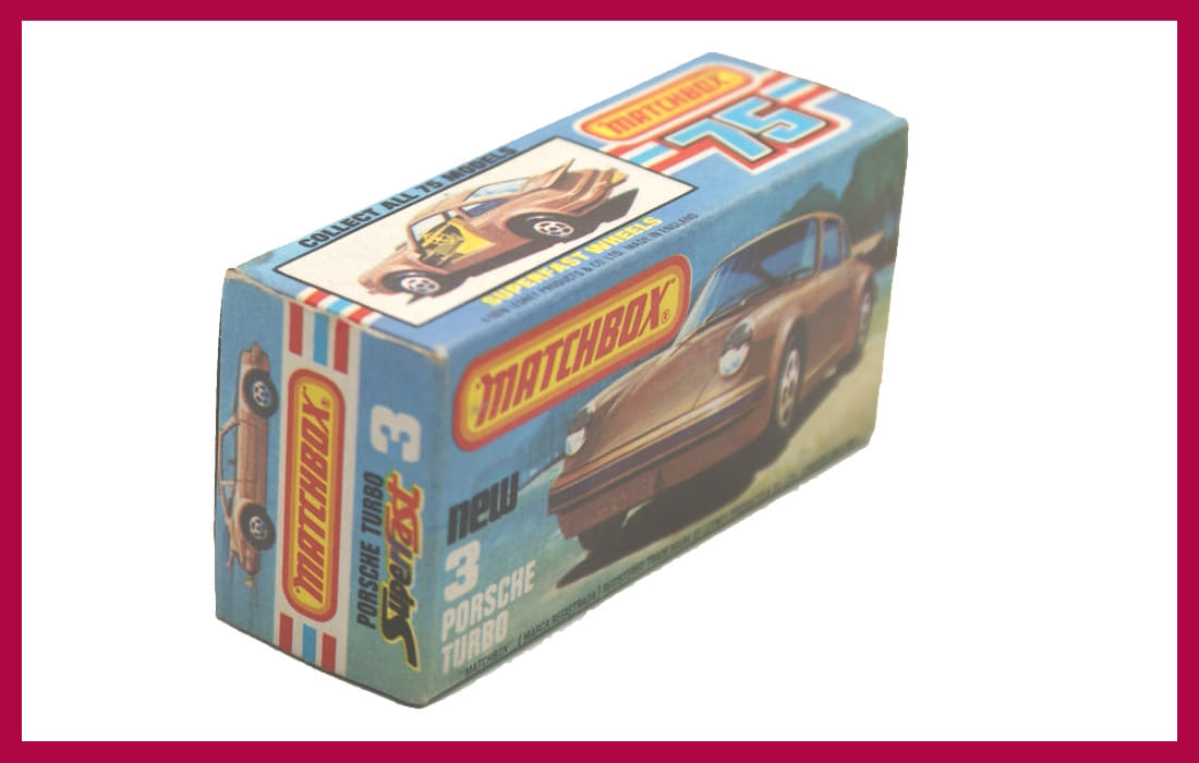 MATCHBOX SUPERFAST: 03C - PORSCHE TURBO - BROWN - MINT - BOX K