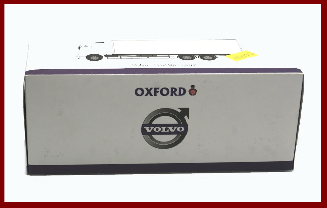 OXFORD: 76VOL01BL - VOLVO FH12 BOX LORRY - NEW